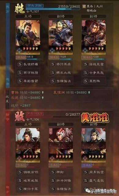 夏侯惇夏侯渊最强阵容截图