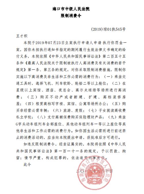 限制高消费 规定图标