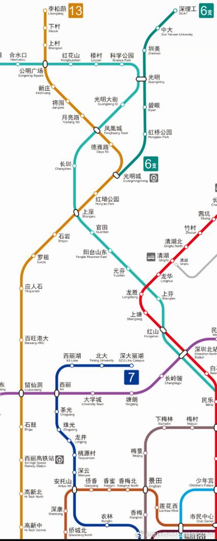 深圳地铁13号线截图