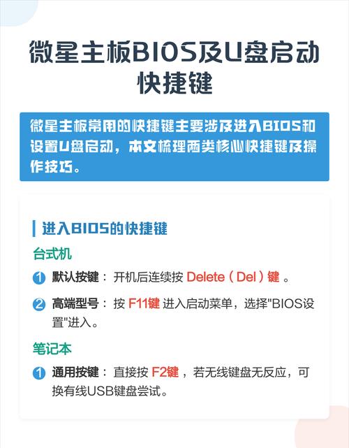 微星电脑u盘启动快捷键图标