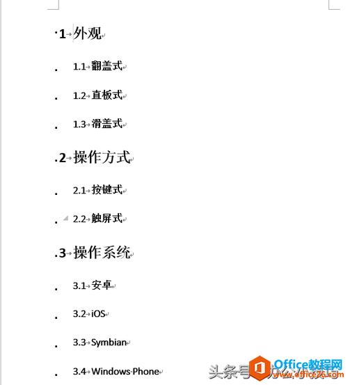 多级列表1.1,1.2,1.3怎么弄截图