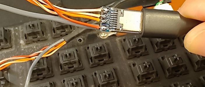 键盘老式插头改USB