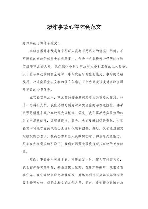 爆炸心得体会300字图标