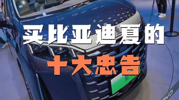 买比亚迪夏的十大忠告图标