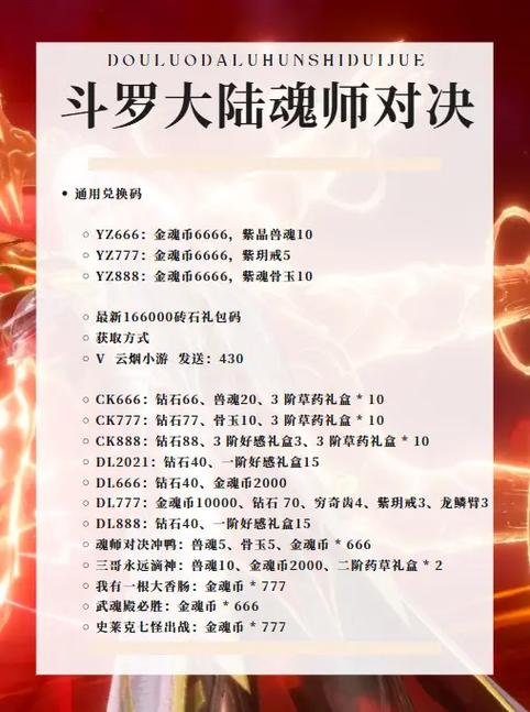 斗罗大陆奖励兑换码截图