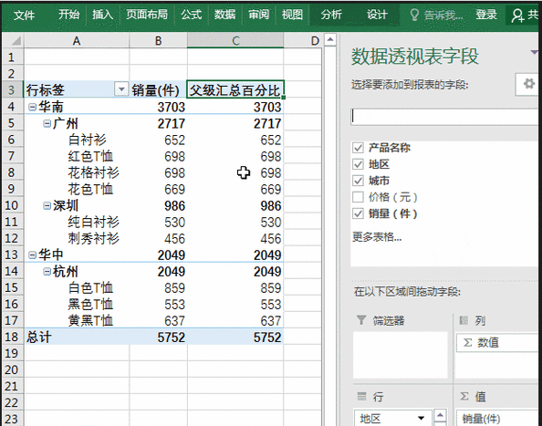 怎样把透视表显示出来