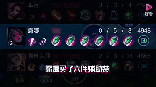 露娜不打野出装图标