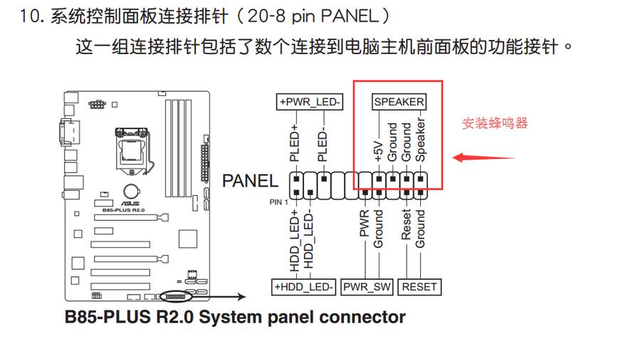主板报警喇叭怎么接图标