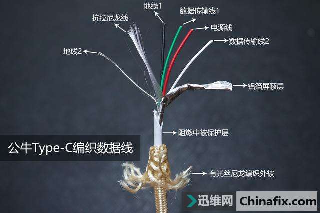 华为数据线拆解接线图图标