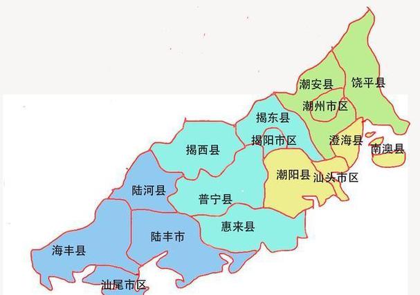 潮州市区地图全图可放大