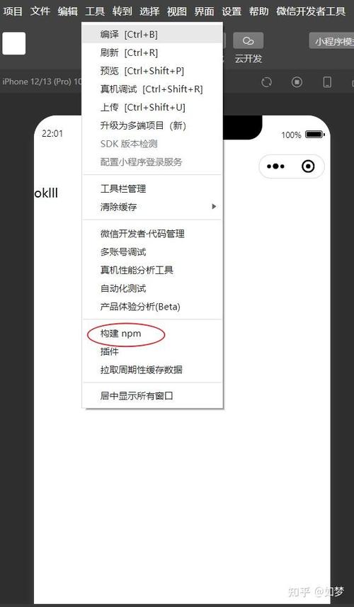 小程序开发者工具教程截图