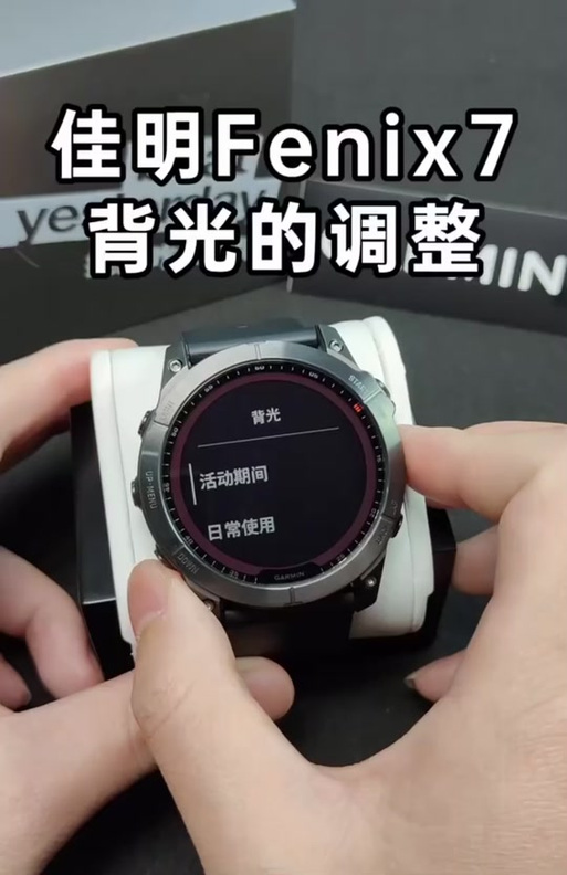 佳明手表抬手背光不亮图标