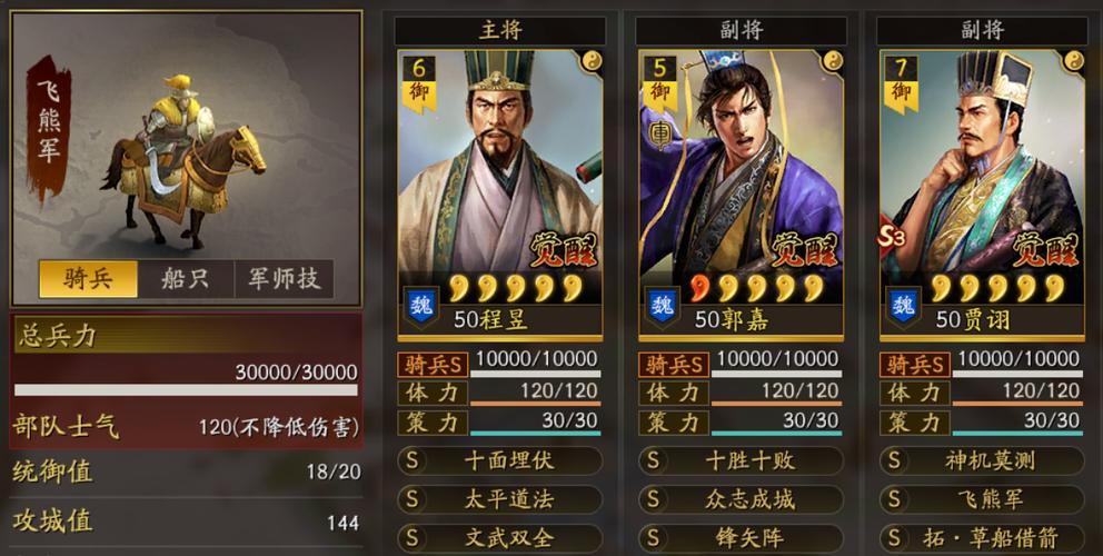 三国志战略版郭嘉阵容搭配图标