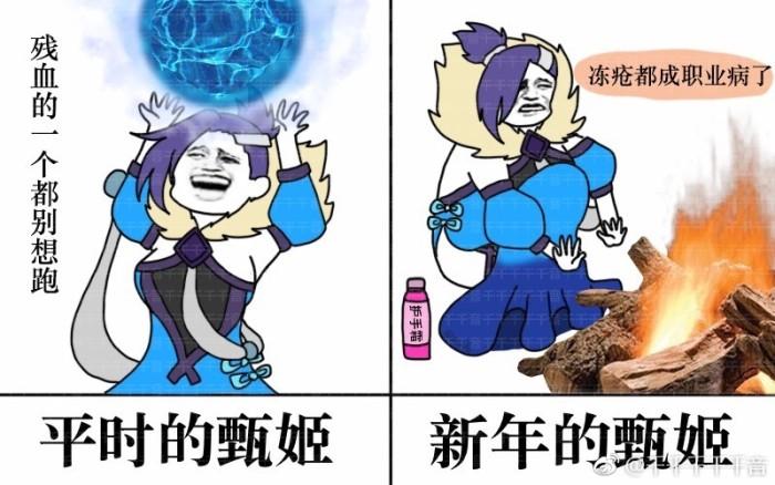 王者荣耀甄姬表情包截图