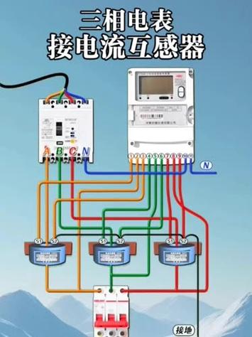 三相电表接互感器图标