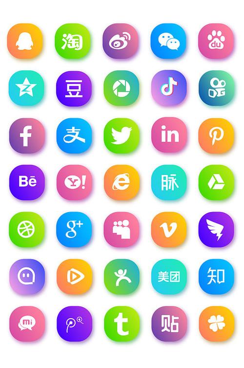 社交app图标大全图标