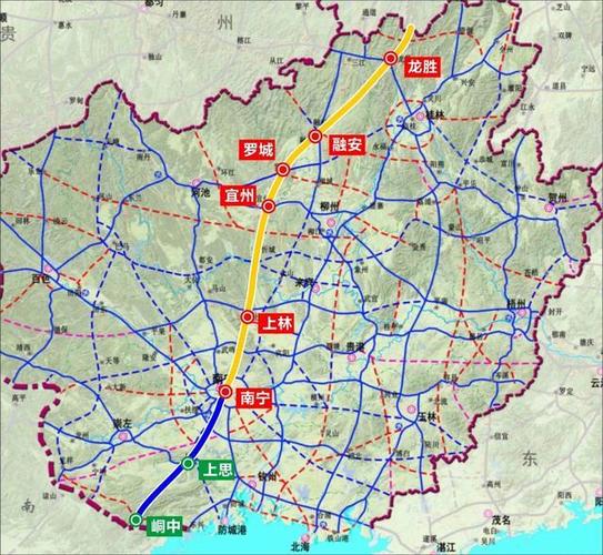 广西公路交通地图截图
