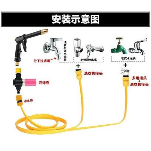 接自来水的高压水枪