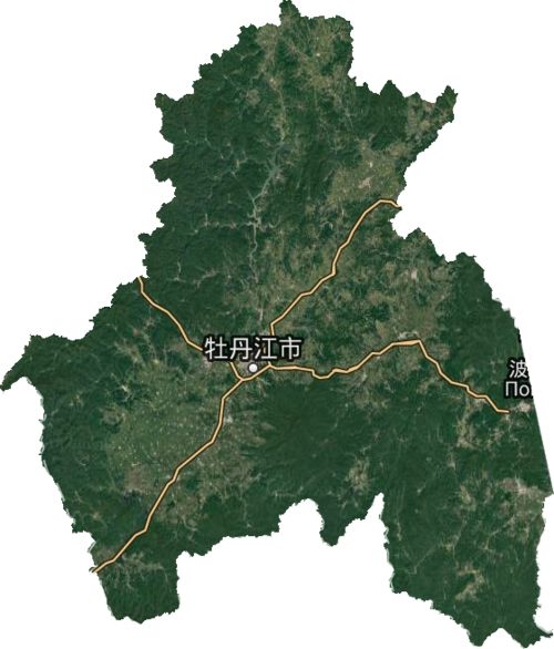 牡丹江卫星地图图标