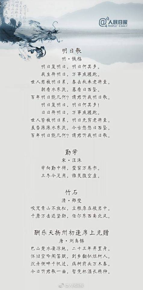 勤奋读书的古诗100首图标