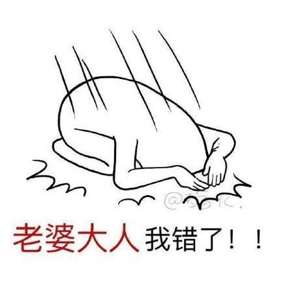 跪在地上认错表情包截图