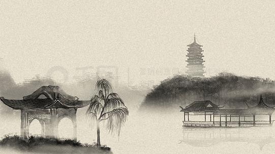 水墨画风景美术教案第二课时图标