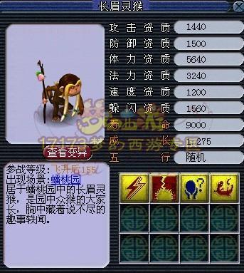 梦幻长眉灵猴套装效果截图