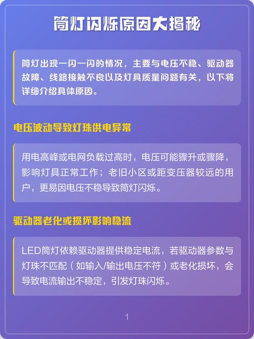 筒灯频繁闪烁什么原因图标