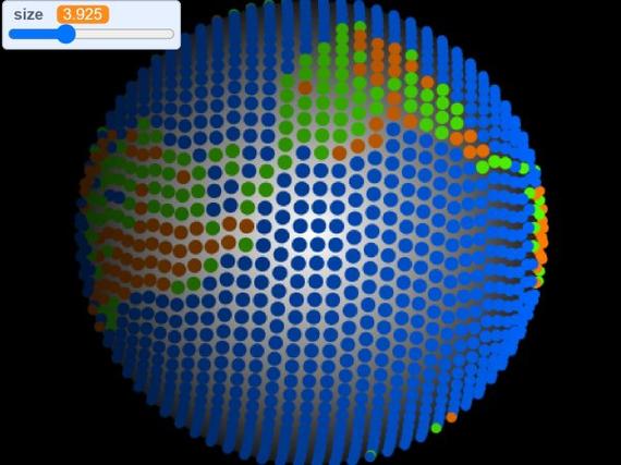 scratch3D地球截图