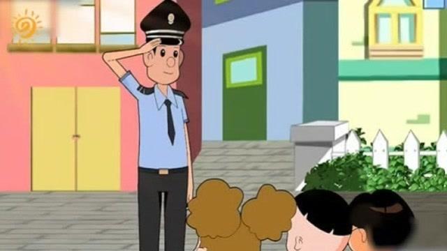 警察叔叔和小头图标