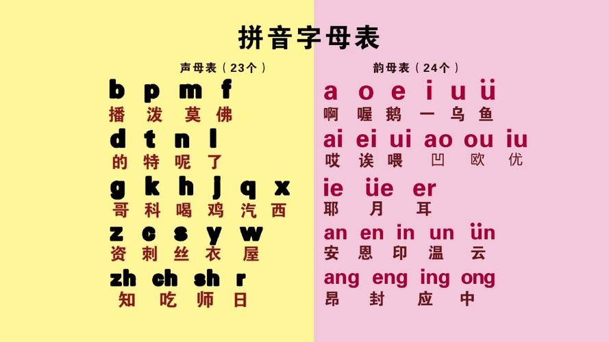 中文拼音字母表完整图标