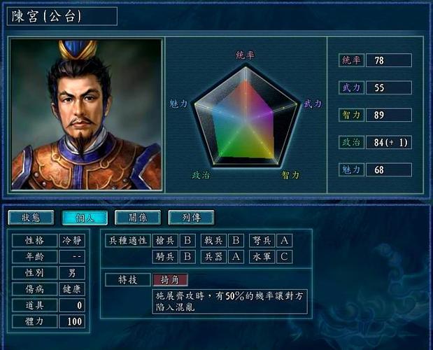 三国志战略版陈宫会被混乱吗