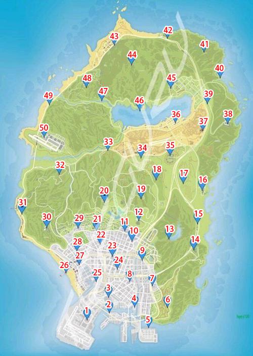 GTA5武器位置截图
