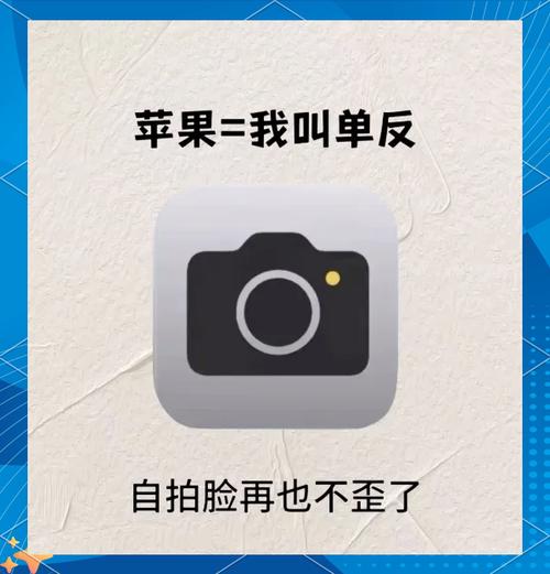 苹果相机如何自拍不反图标