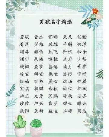 1000个男主名字汇总图标