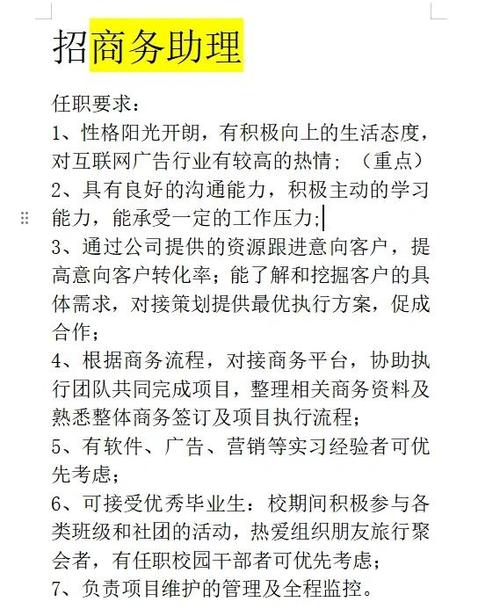 广告助理做什么的截图