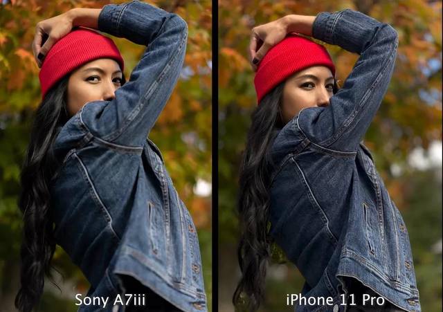 iphone11怎么背景虚化截图