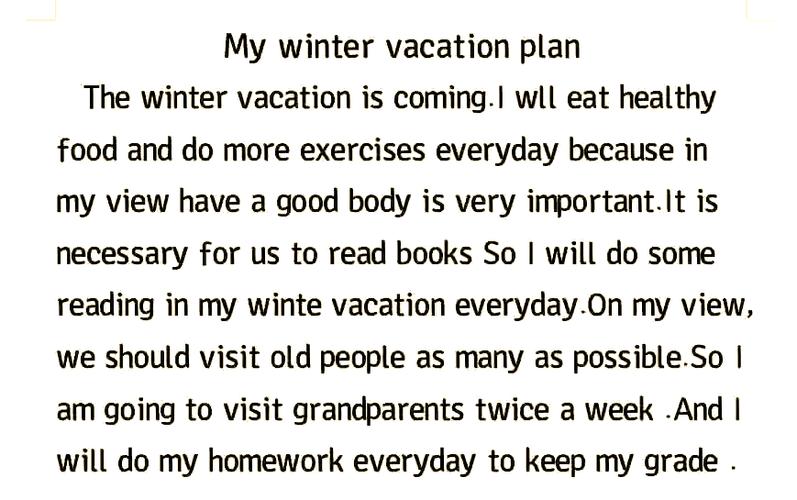 my national day holiday plan作文