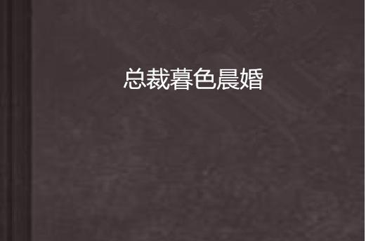 总裁暮色晨婚截图