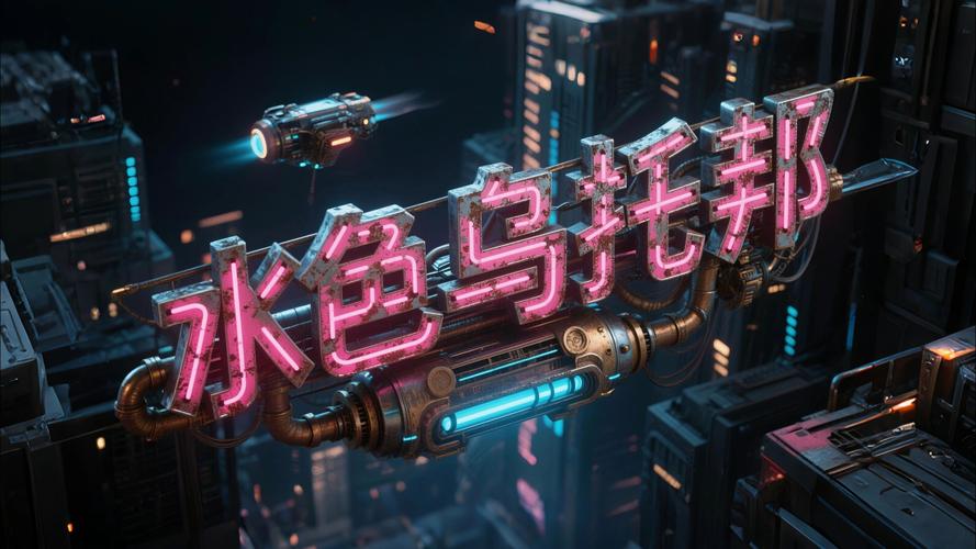 ps怎么做赛博朋克风格字体截图