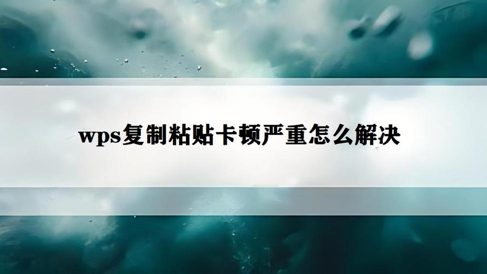 wps复制就卡顿图标