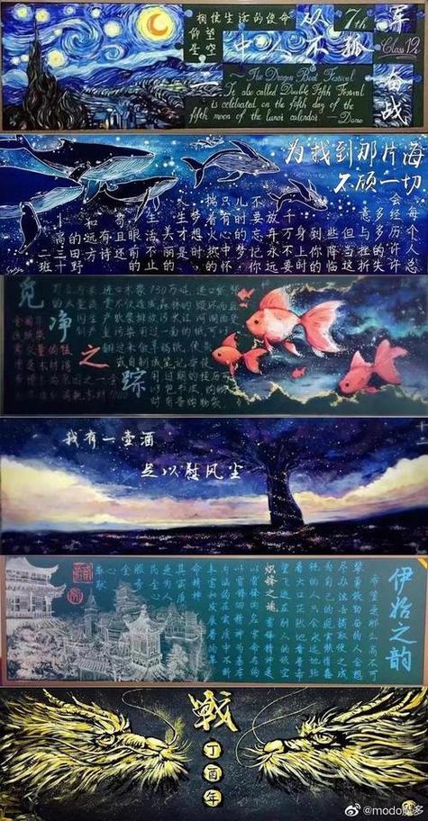 惊艳的黑板报截图