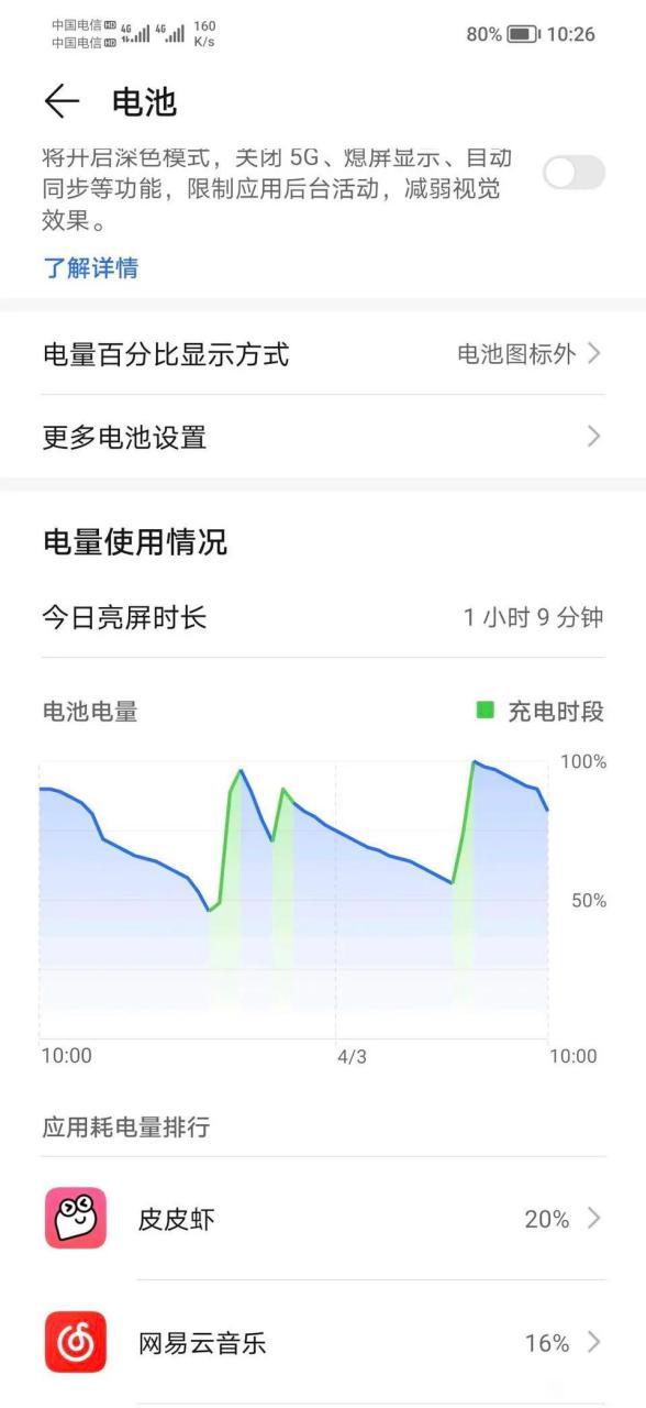 荣耀magic4续航时间截图