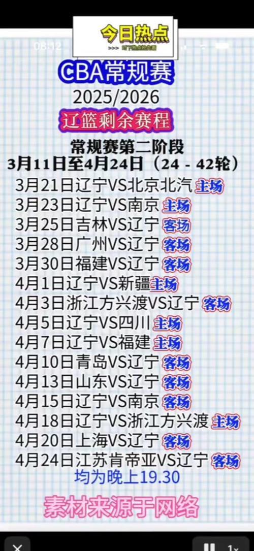 中国男篮2026年赛程图标