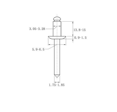 铆钉尺寸规格大全