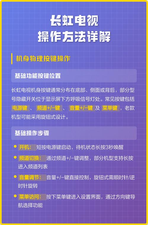 长虹电视按键说明书截图