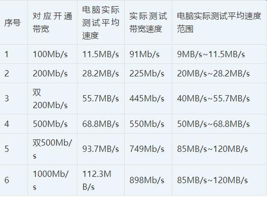 1000兆宽带测速应该多少图标