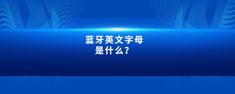 蓝牙英文缩写图标