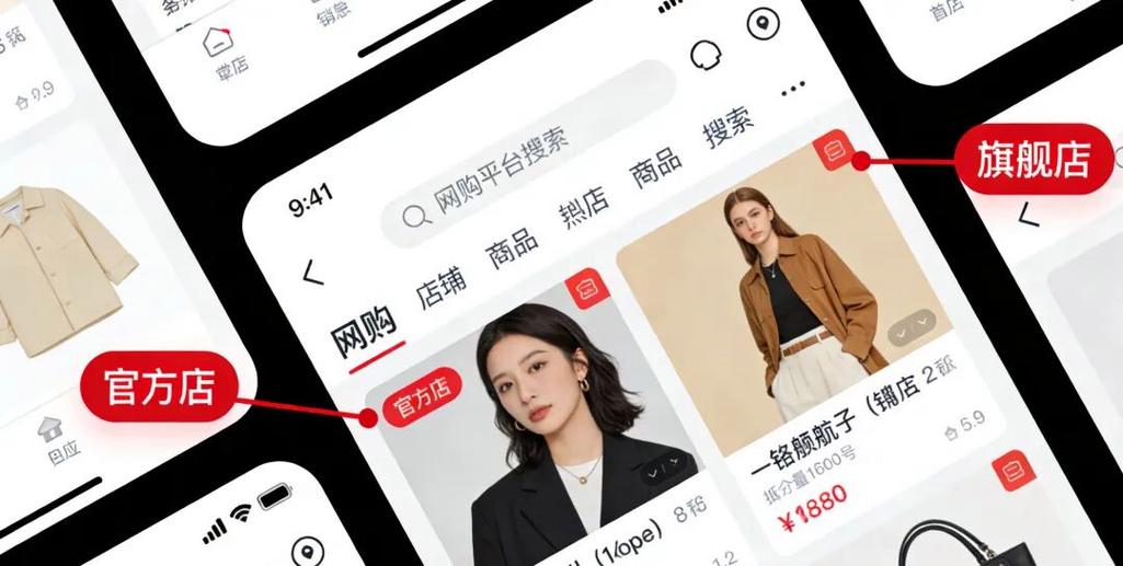 旗舰店和官方旗舰的区别图标