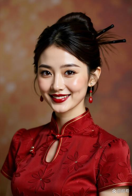 女人穿红色衣服寓意图标
